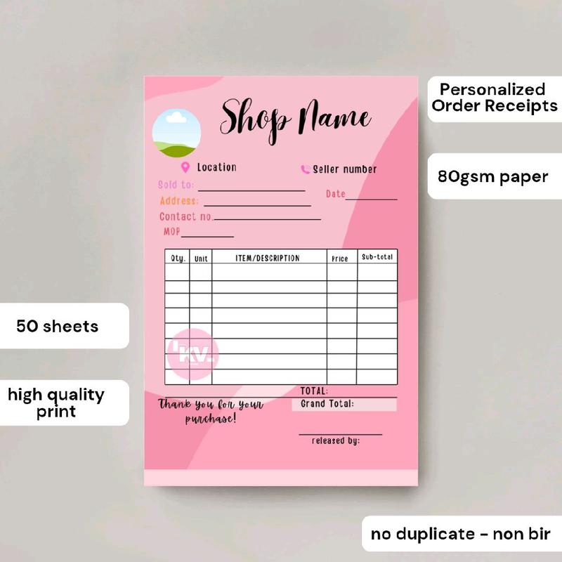 Customized/Personalized Receipts Special Order- non carbonized - TikTok ...