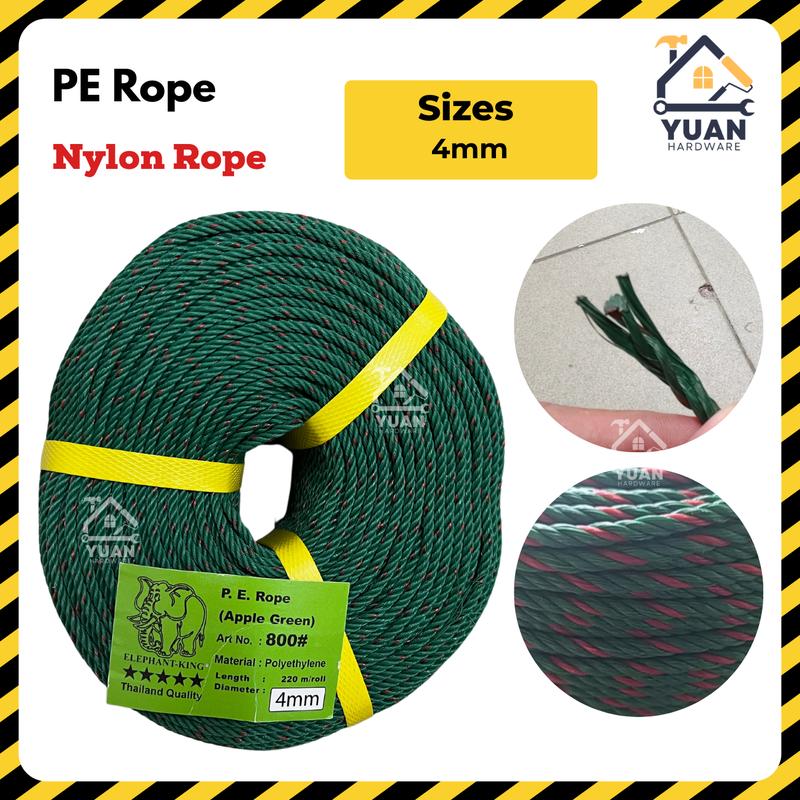 [Sell by METER] Elephant King PE Rope Nylon Rope Polyethylene Rope Tali ...