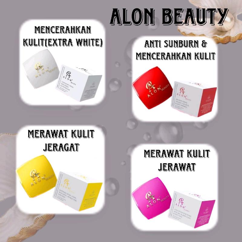 ALON BEAUTY CREAM 7 GRAM(CREAM SIANG MALAM)(JERAWAT/JERAGAT/BURN/EXTRA ...