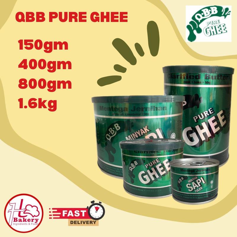 QBB PURE GHEE MINYAK SAPI 150GM / 400GM / 800GM / 1.6KG - TikTok Shop ...