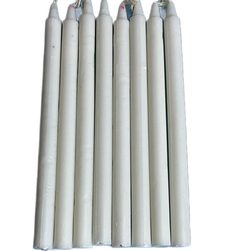 Isi 8 Batang Lilin Batangan Putih & Warna Panjang 16 Cm Lilin Mati ...