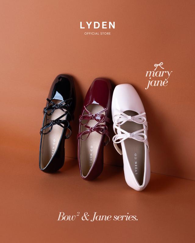 【NEW】Lyden Mary Jane Bow and Jane Series Flats - Classic Black//Maroon ...