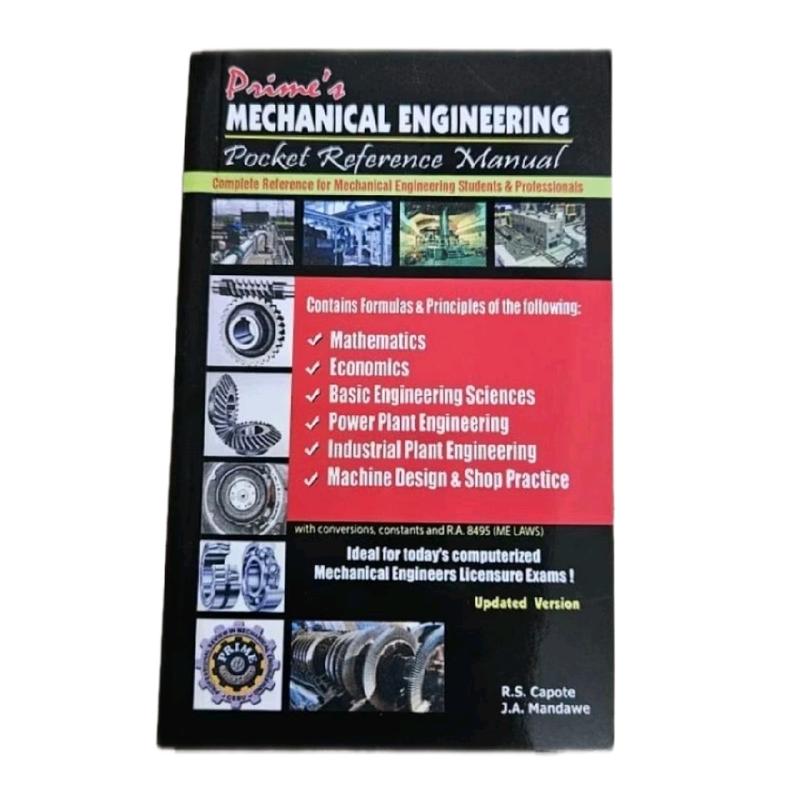 PRIME'S MECHANICAL ENGINEERING Pocket Reference Manual bt Capote ...