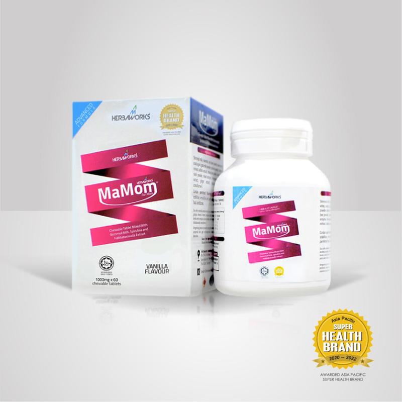MaMom Tablet Kunyah Penambah Susu Badan Berperisa Vanilla - TikTok Shop ...