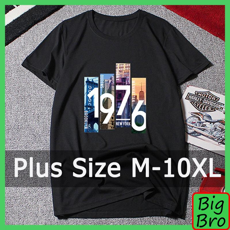 Men Plus Size Cotton Printed T-shirt 7XL 8XL 9XL 10XL 60-180KG Summer ...
