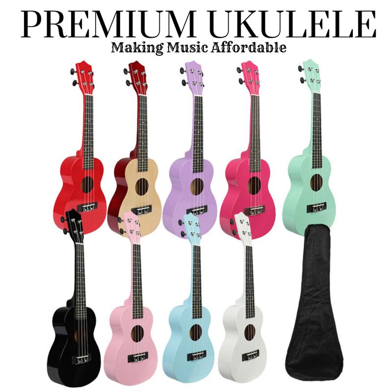21 Inch Wood Ukulele Soprano Ukulele - TikTok Shop Singapore