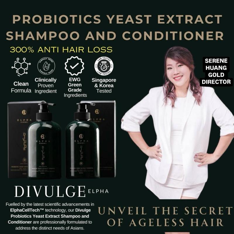 Divulge probiotic shampoo & conditioner (500ml) - TikTok Shop Singapore