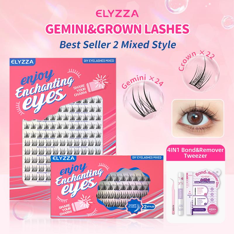 Elyzza Gemini Crown Eyelash Extensions Set 11-13mm C Curl Standard ...