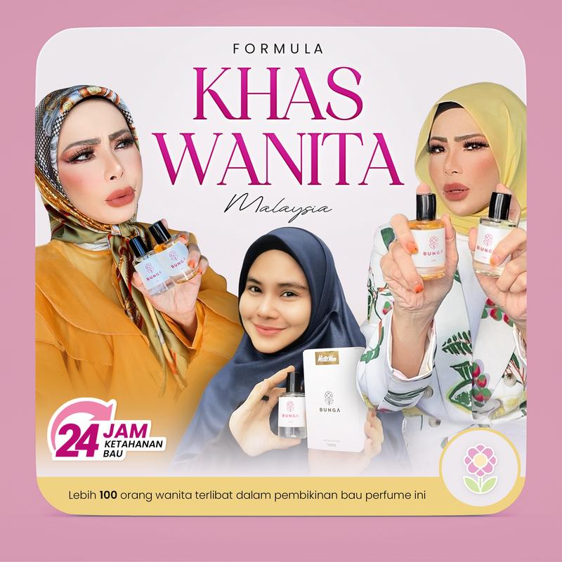 Perfume Bunga Khas Wanita Untuk Aktiviti Indoor & Outdoor Wangi ...