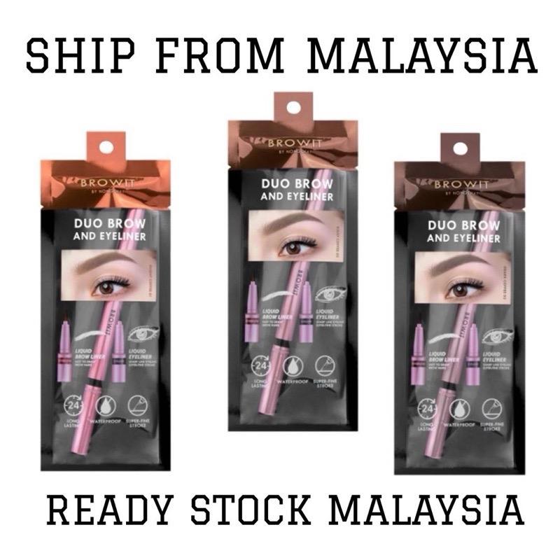 READY STOCK MALAYSIA BROW IT DUO BROW AND EYELINER BY NONGCHAT - TikTok ...