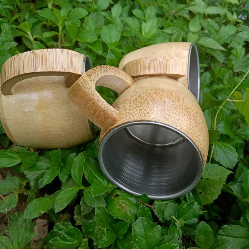 Gelas cangkir bambu unik ramah lingkungan - Shop | Tokopedia