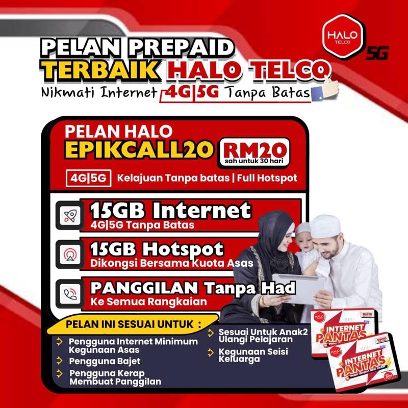 HALO TELCO HIGHSPEED 4G 5G Sim Internet - TikTok Shop Malaysia