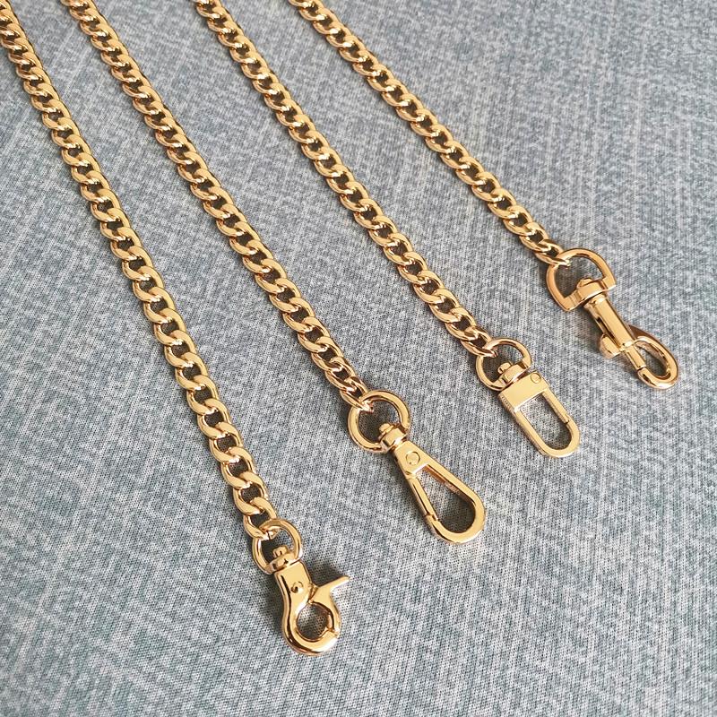 Women's bag flat chain strap accessories, high-end metal chain shoulder ...