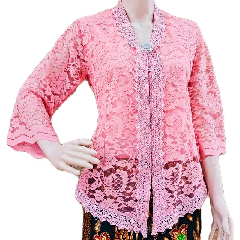 Tc. blus brokat atasan kekinian, mewah sudah lapis furing kancing ...