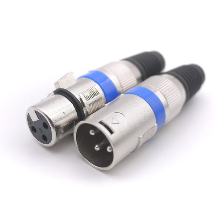 【2pcs】XLR 3 Pin Female Male MIC Jack Plug Audio Microphone Cable ...