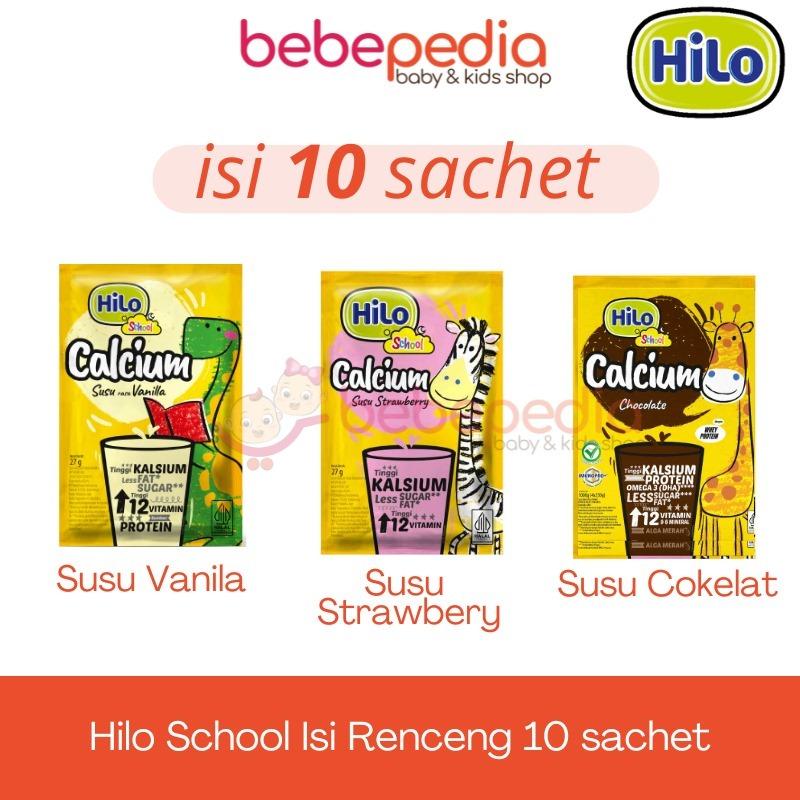 HiLo School Renceng isi 10 Sachet | Hilo Susu Tinggi Kalsium Lebih ...