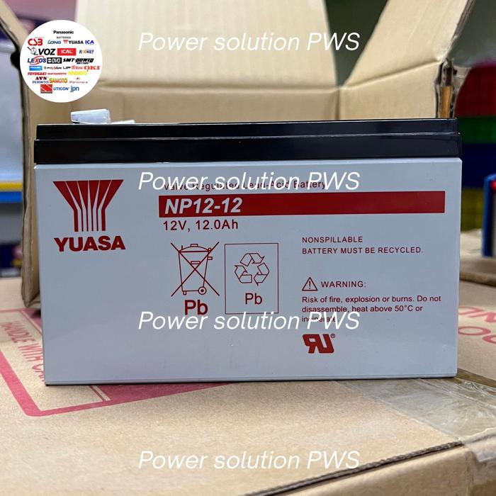 Jual Baterai UPS Yuasa NP12-12 12V 12Ah - UNIT - Jakarta Pusat - Power ...