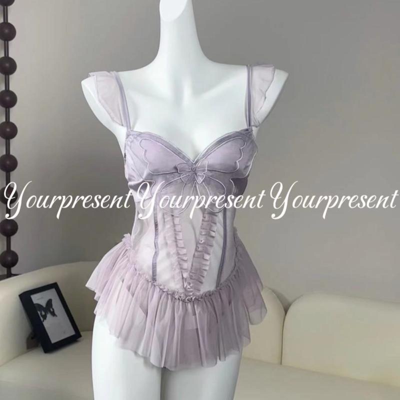 Baju Tidur Selipar Renda Rama-rama, Seksi dan Membuka, Sesua - TikTok ...