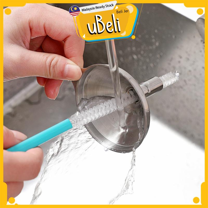[uBeli] Berus Kecil Flexible Bendable Straw Brush Cleaner Bottle ...