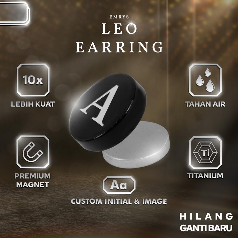 Emrys LEO 1 PCS Anting Magnet TITANIUM Anti Karat Pria dan Wanita ...