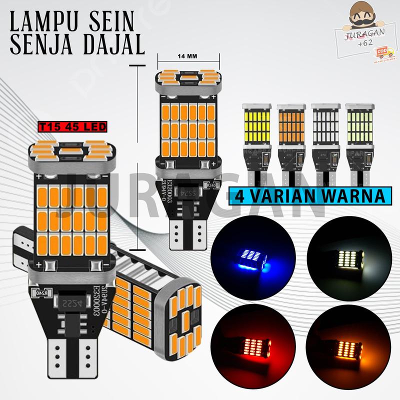 LAMPU DAJJAL DAJAL SEN SEIN 45 LED BOHLAM BOLAM MOTOR MOBIL T15 - Shop ...