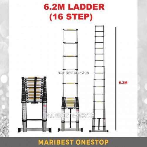 HIGH QUALITY ALUMINIUM TELESCOPIC EXTENDABLE LADDER 6.2M WIT - TikTok ...