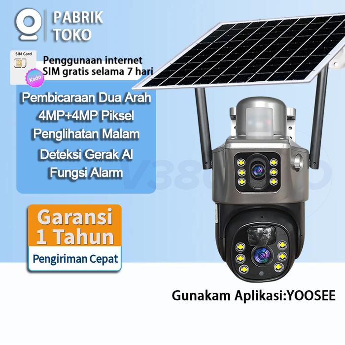 Promo Yoosee CCTV Tenaga Surya 2 Lensa 2 Layar Konsumsi Daya Rendah ...