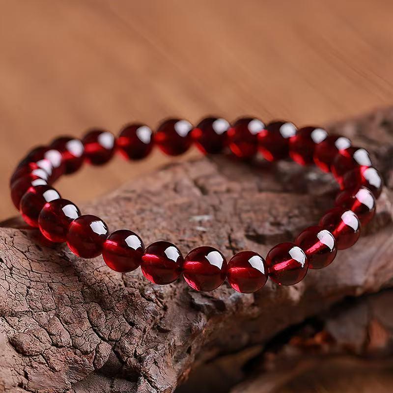 Natural Garnet Hand String High Quality Pure Wine Red Garnet - TikTok ...