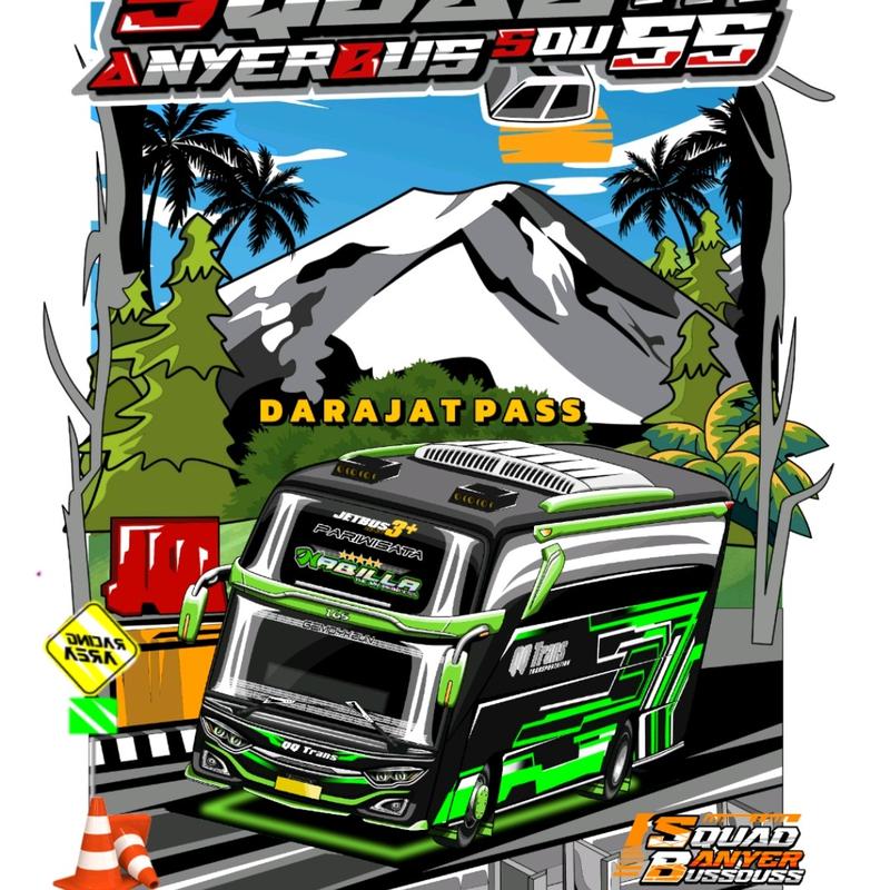 stiker bus qq trans nabila - Shop | Tokopedia