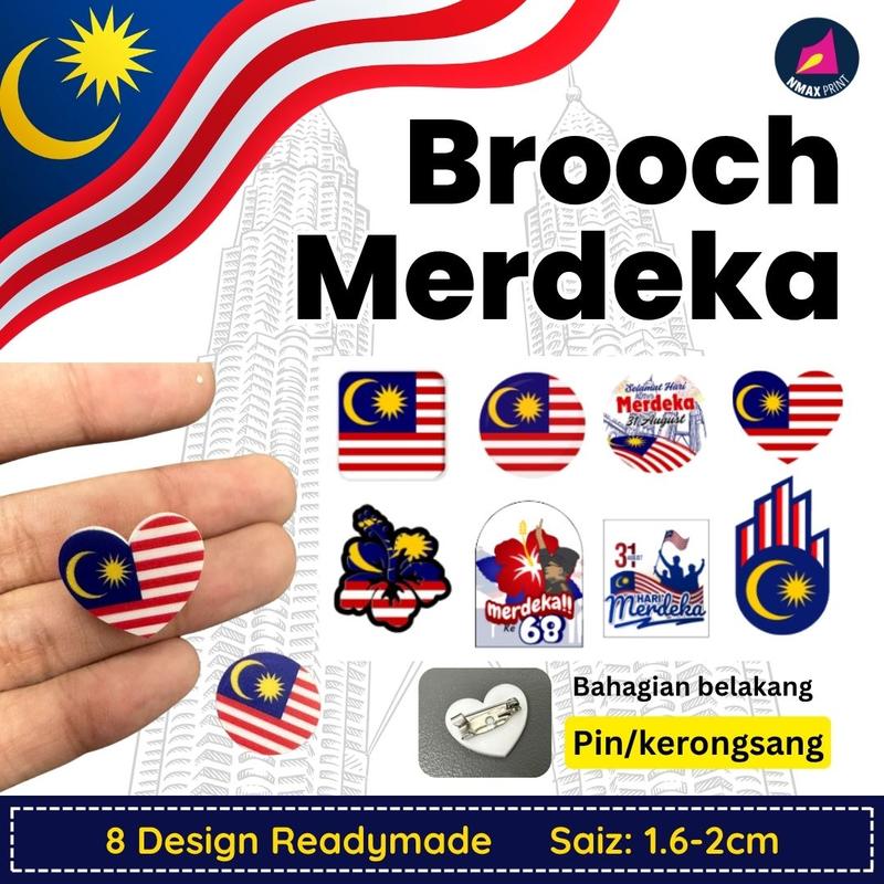 Brooch Merdeka - Baby Brooch Pin Tudung Bendera Malaysia / Kerongsang ...