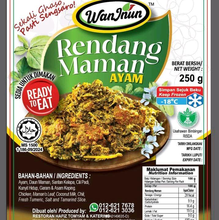 Wan Inun Rendang Maman Ayam - TikTok Shop Malaysia