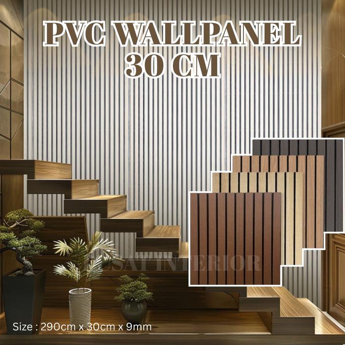 Promo Wall panel Panel Dinding Kayu Dekoratif 30 cm x1 cm 2.9 Meter ...