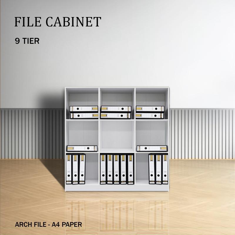 HK Kabinet Fail/9 Tier File Cabinet for Office/A4 Bookshelf/Rak ...