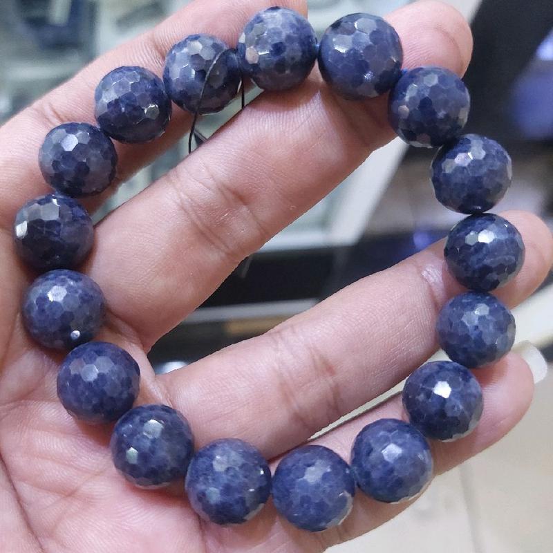 Gelang Batu Alam Natural Blue Sapphire Faceted/Cutting - Shop | Tokopedia
