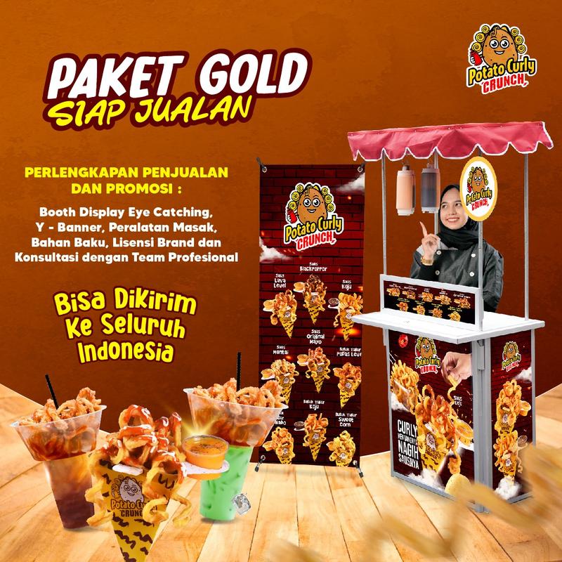 Potato Curly Crunch Paket Gold Kemitraan Siap Jualan Penuh Cuan - Shop ...