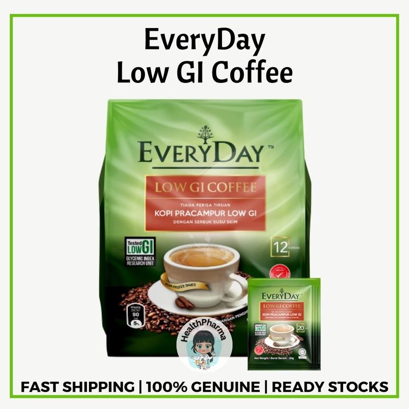 EveryDay Low GI Coffee 12 sachets - LOW SUGAR STEVIA - TikTok Shop Malaysia