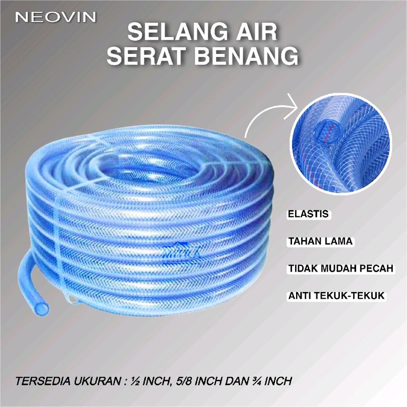 SELANG AIR SERAT BENANG NEOVIN UKURAN 1/2, 3/4 DAN 5/8 INCH, - Shop ...