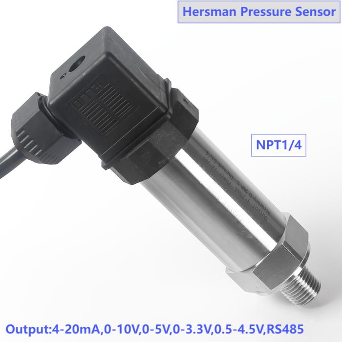 Jual NPT1/4 pressure transmitter sensor 0-100psi 3000Psi to 4-20mA 0 ...