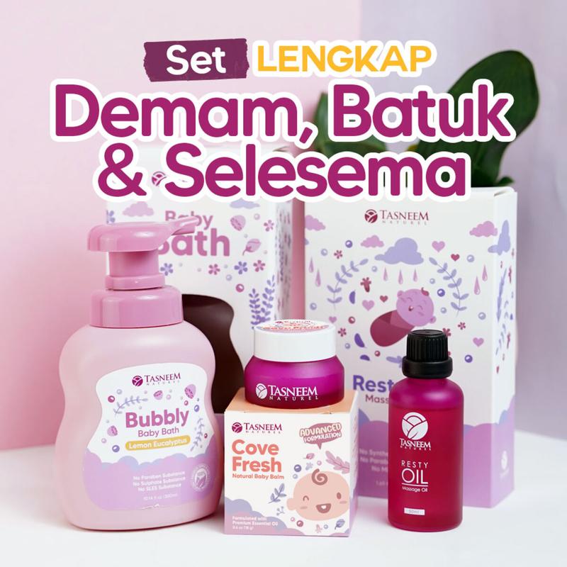Tasneem Naturel Set Batuk Selsema Normal Bayi Baby Balm - TikTok Shop ...