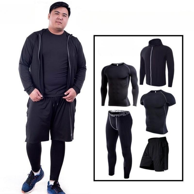 50-150KG PLUS SIZE Tracksuit Beachwear Men Gym Sport Oversize Swimsuit ...