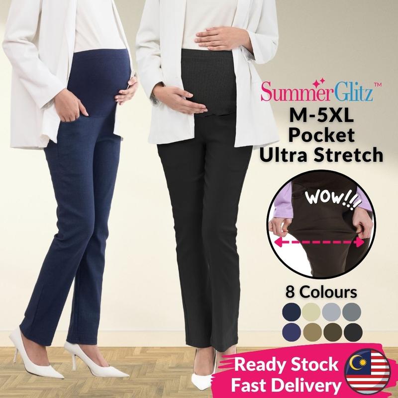 SummerGlitz 5.0 Ultra Stretch Maternity Straight Cut Comfortable ...