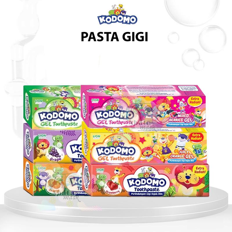 KODOMO GEL TOOTHPASTE ANAK 45gr PASTA GIGI KIDS MIX BERRIES ORANGE ...