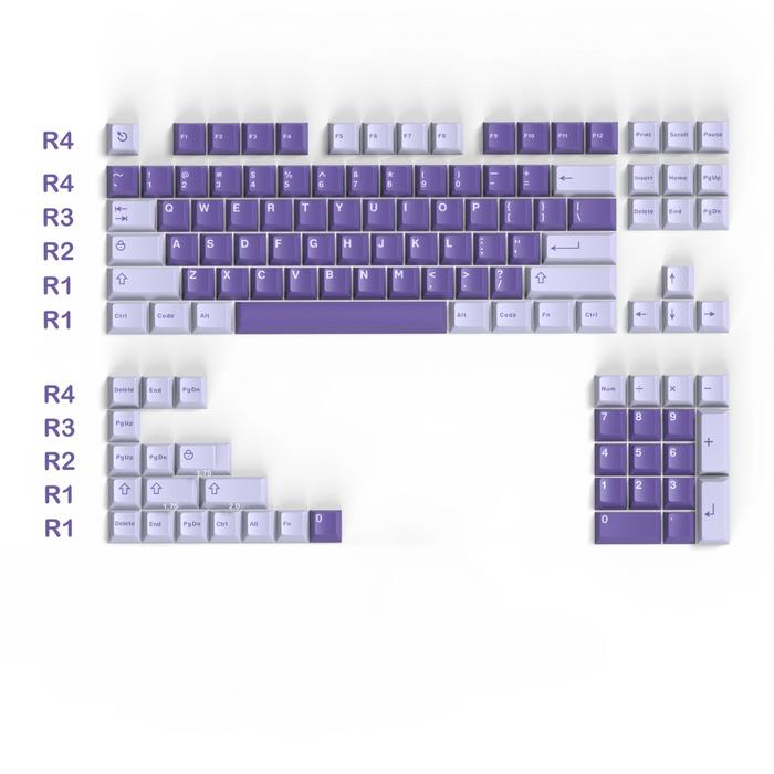 Jual 1 Set Aifei Clone GMK Frost Witch Keycaps ABS Double Shot Key Caps ...