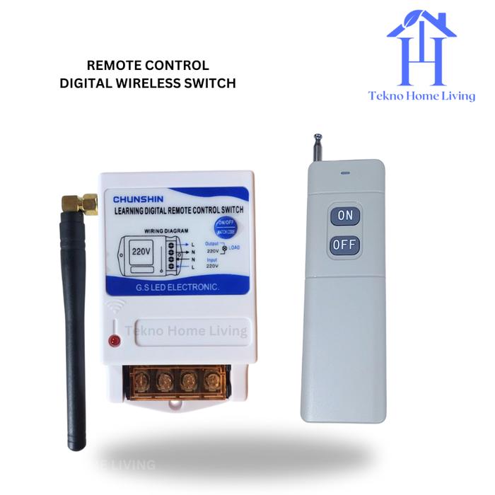 Promo Remote Control Wireless Eksklusif Switch On/Off Saklar Wireless ...