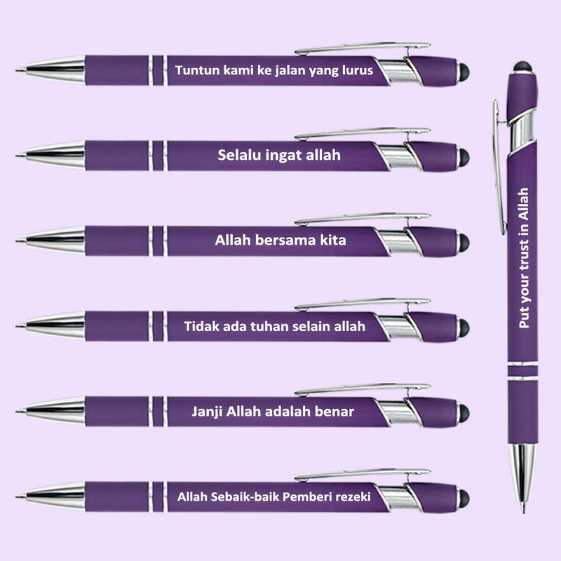 7pcs Pena Diy Netral pena tinta hitam 0.5mm layar sentuh ujung - Shop ...