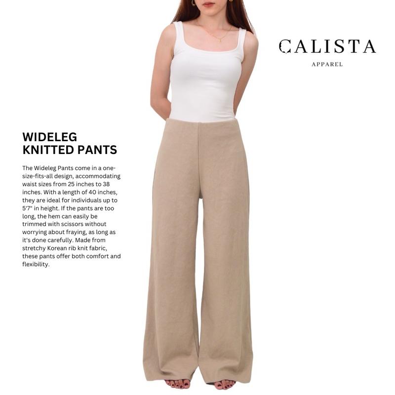 WIDELEG Knitted Pants by Calista Apparel - TikTok Shop Philippines
