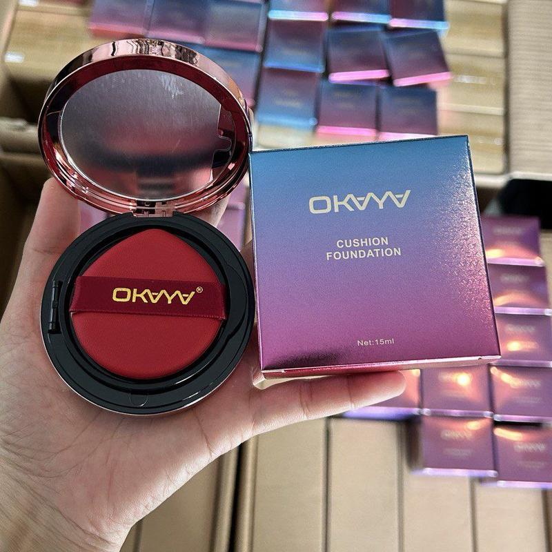 OKAYA Cushion Foundation Full Coverage Makeup - TikTok Shop Malaysia