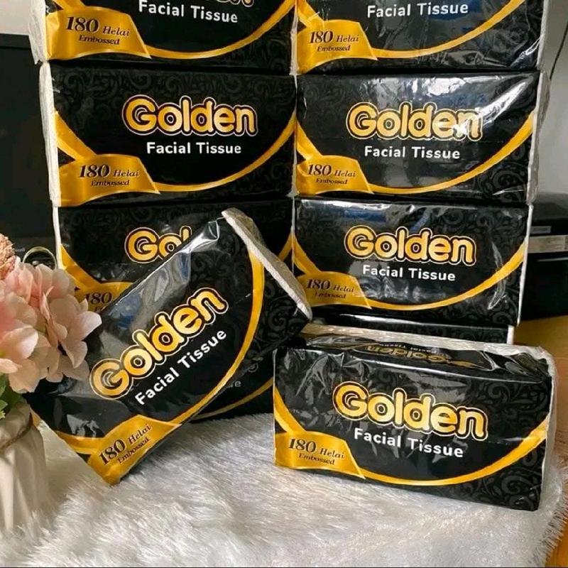 Golden Tisu Wajah 180 Lembar Kualitas Premium untuk Keperluan Sehari ...