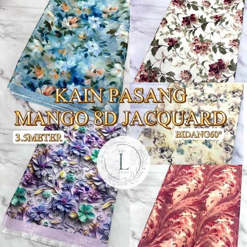 Kain Pasang Mango 8D Jacquard / Bidang60" / 3.5Meter / Kain baru ...
