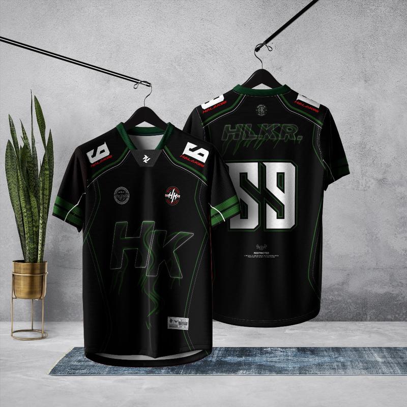 HALAKIRI GREEN HORNETT JERSEY (NFL INSERT BERSULAM) (LYCRA 280GSM ...